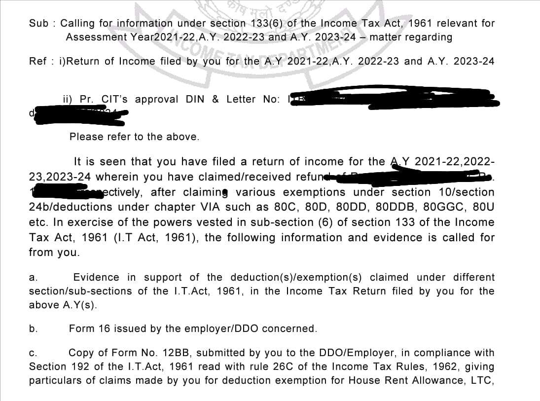 Types of Income Tax Notices & Assessment Proceedings - 2024 India VDA